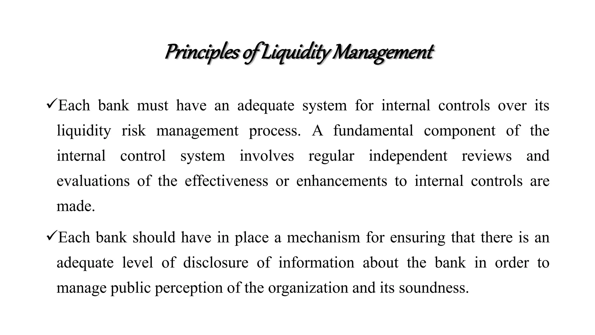 Bank Funds & Liquidity Management | PPTX