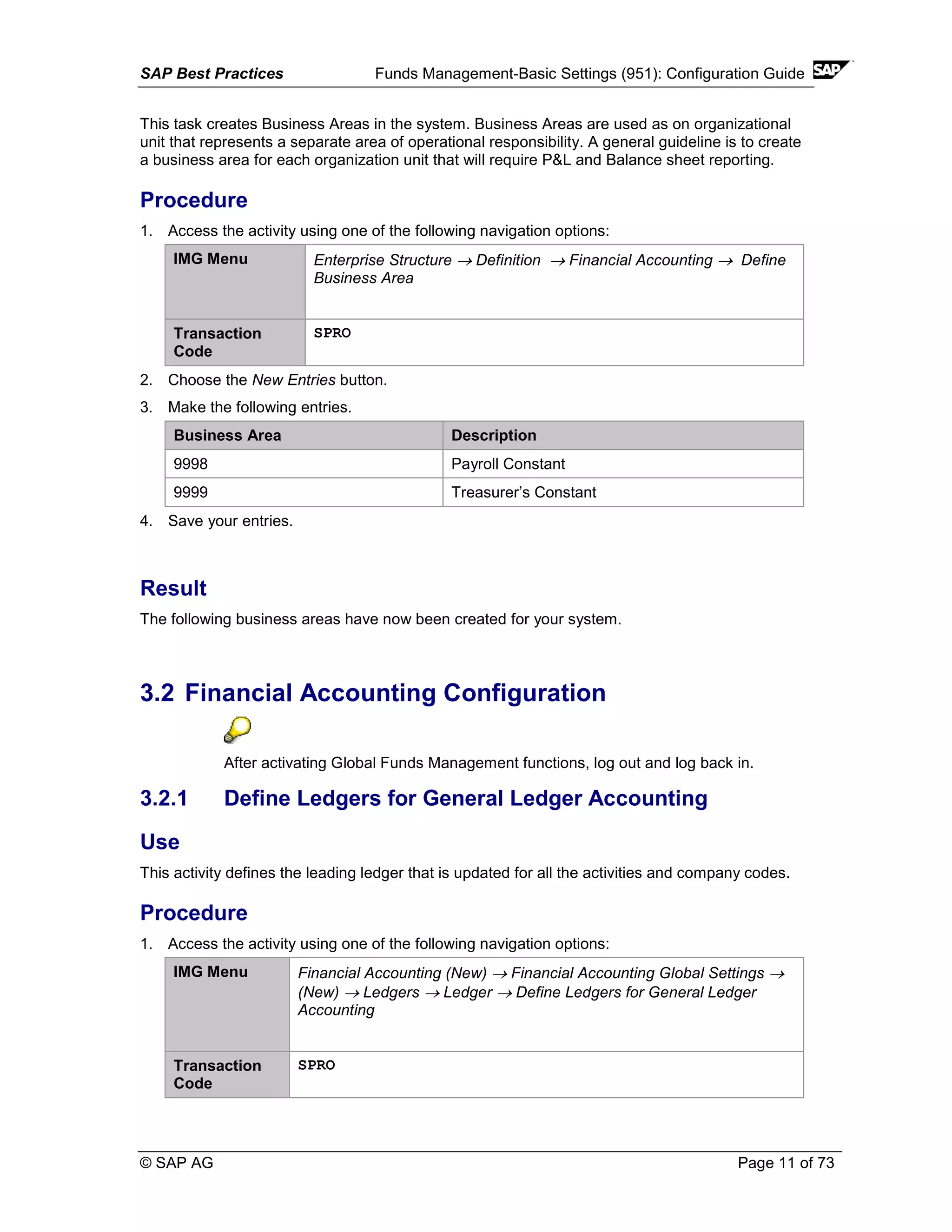 Funds management configuration sap ag | PDF