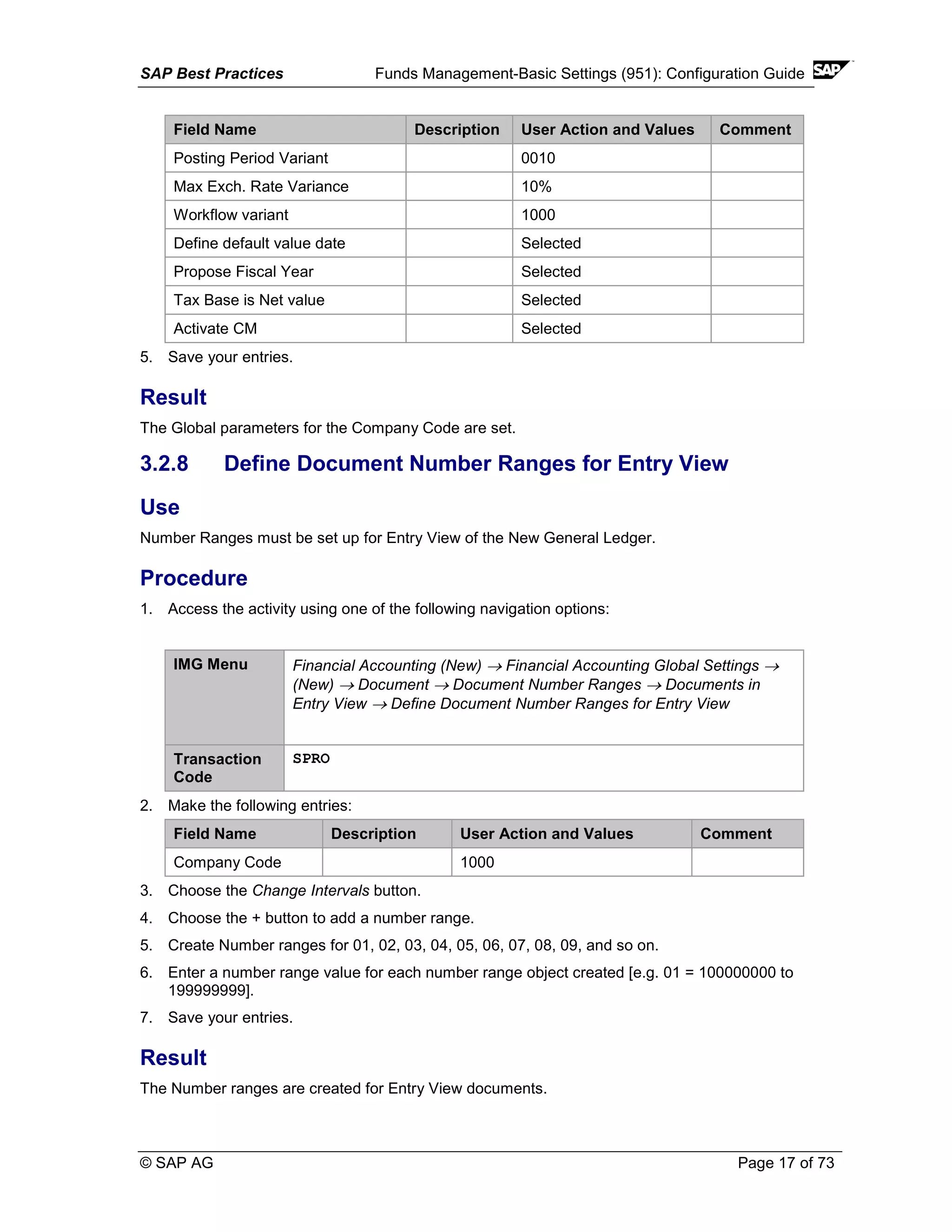 Funds management configuration sap ag | PDF