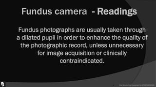 Fundus camera - Medical Equipment | PDF