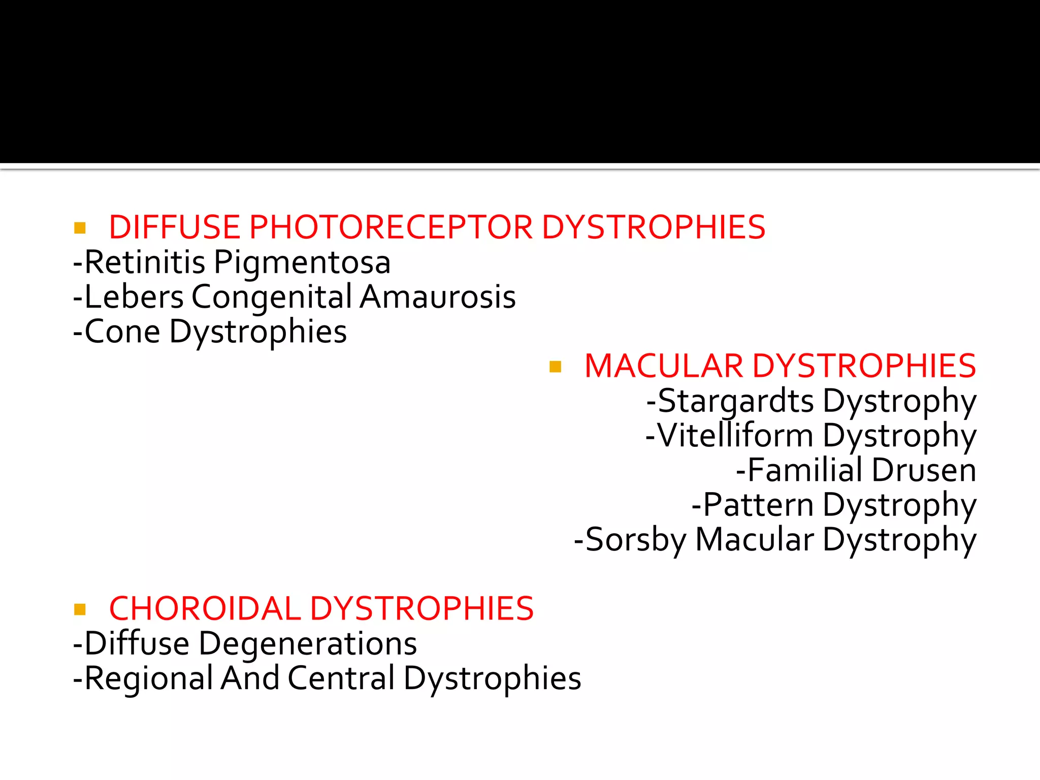 hereditary macular and choroidal dystrophies | PDF | Eye and Vision ...