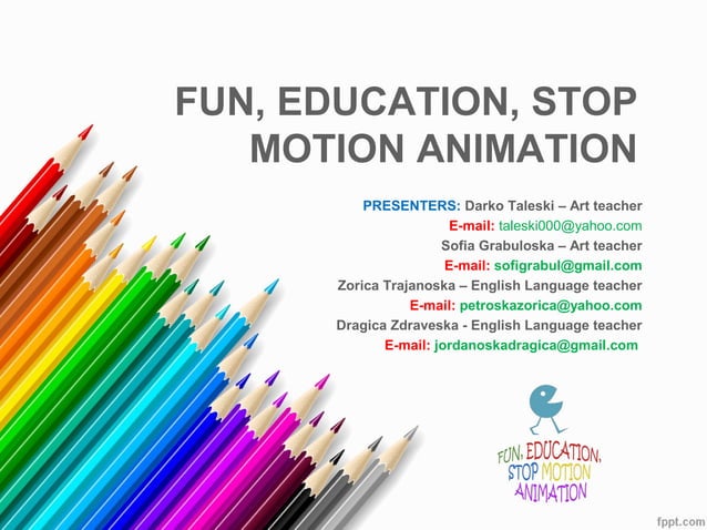 Fun education stop_motion_animation_global_learning_conference2 | PPT | Computer Animation ...
