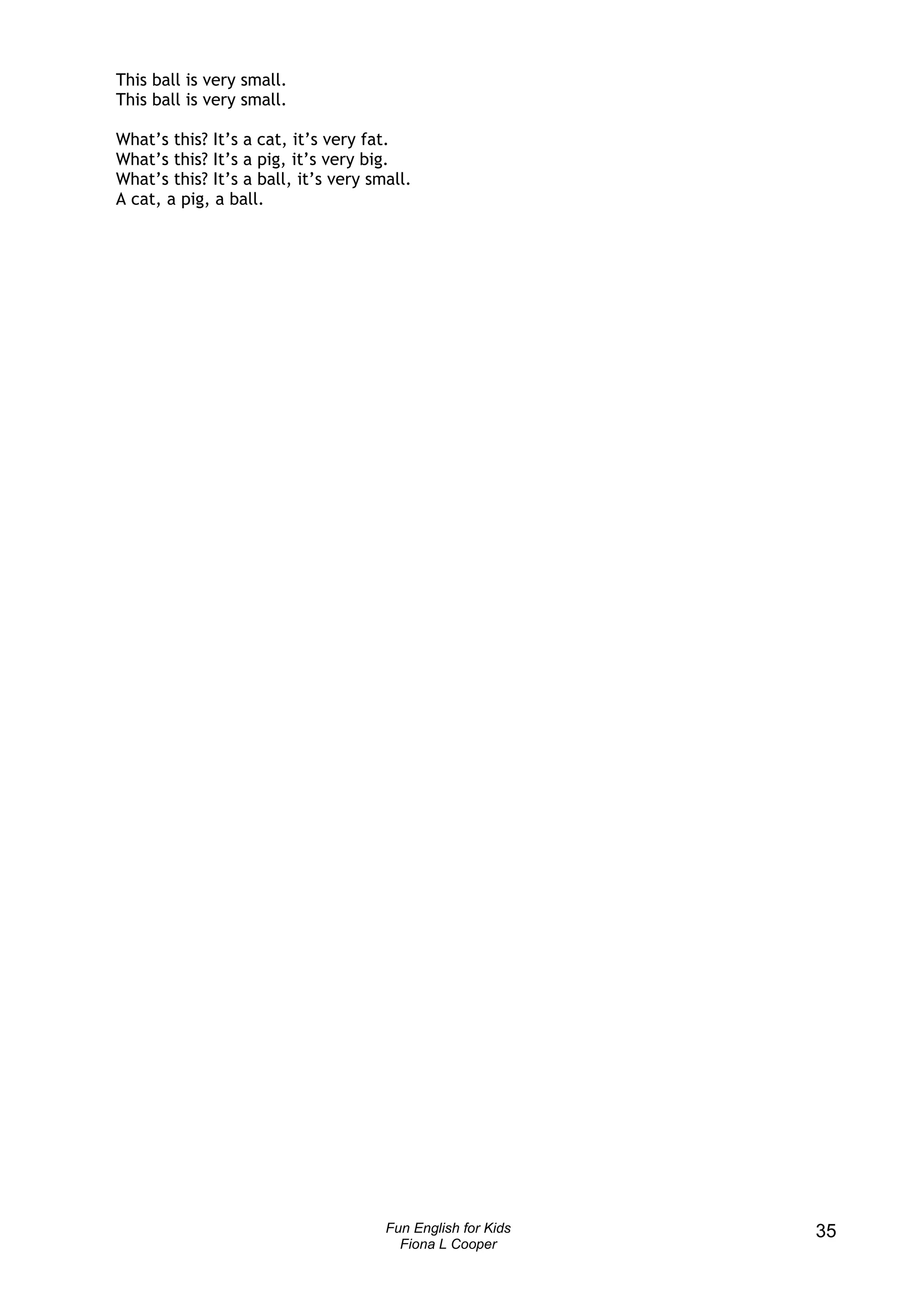 Fun english for kids book for teachers | PDF