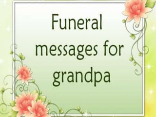 Sample Funeral Messages | PPTX
