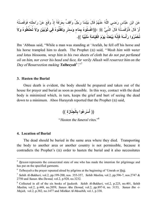 Funeral Rites In Islam | PDF