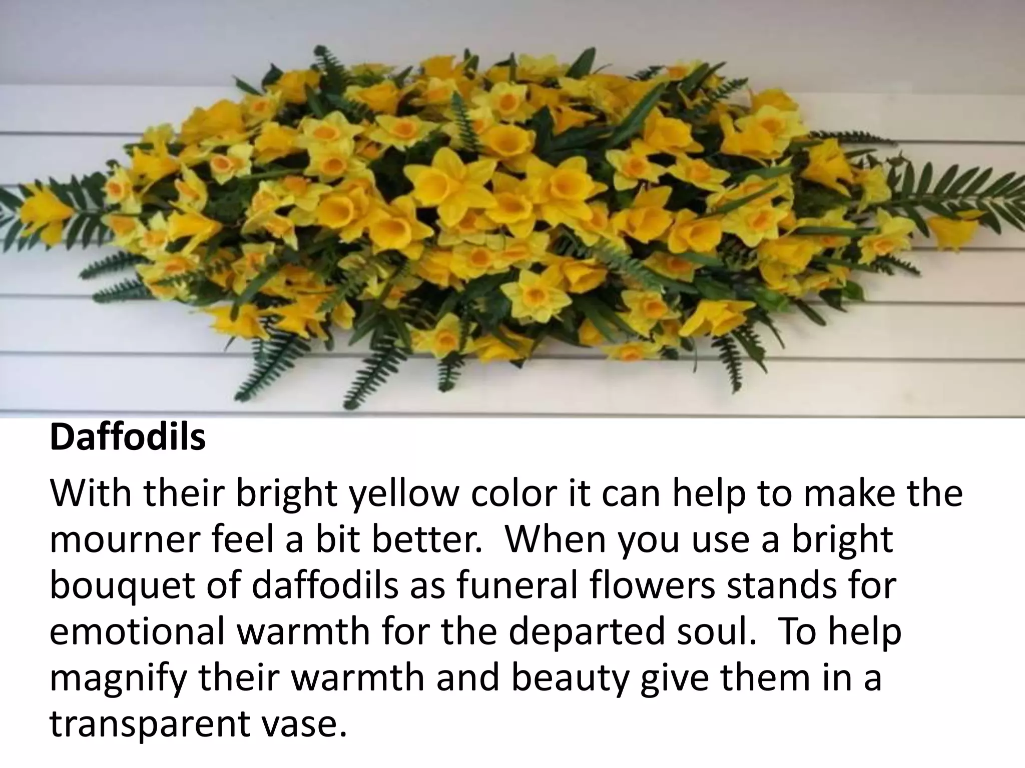 Funeral flowers—names and symbolism | PPTX