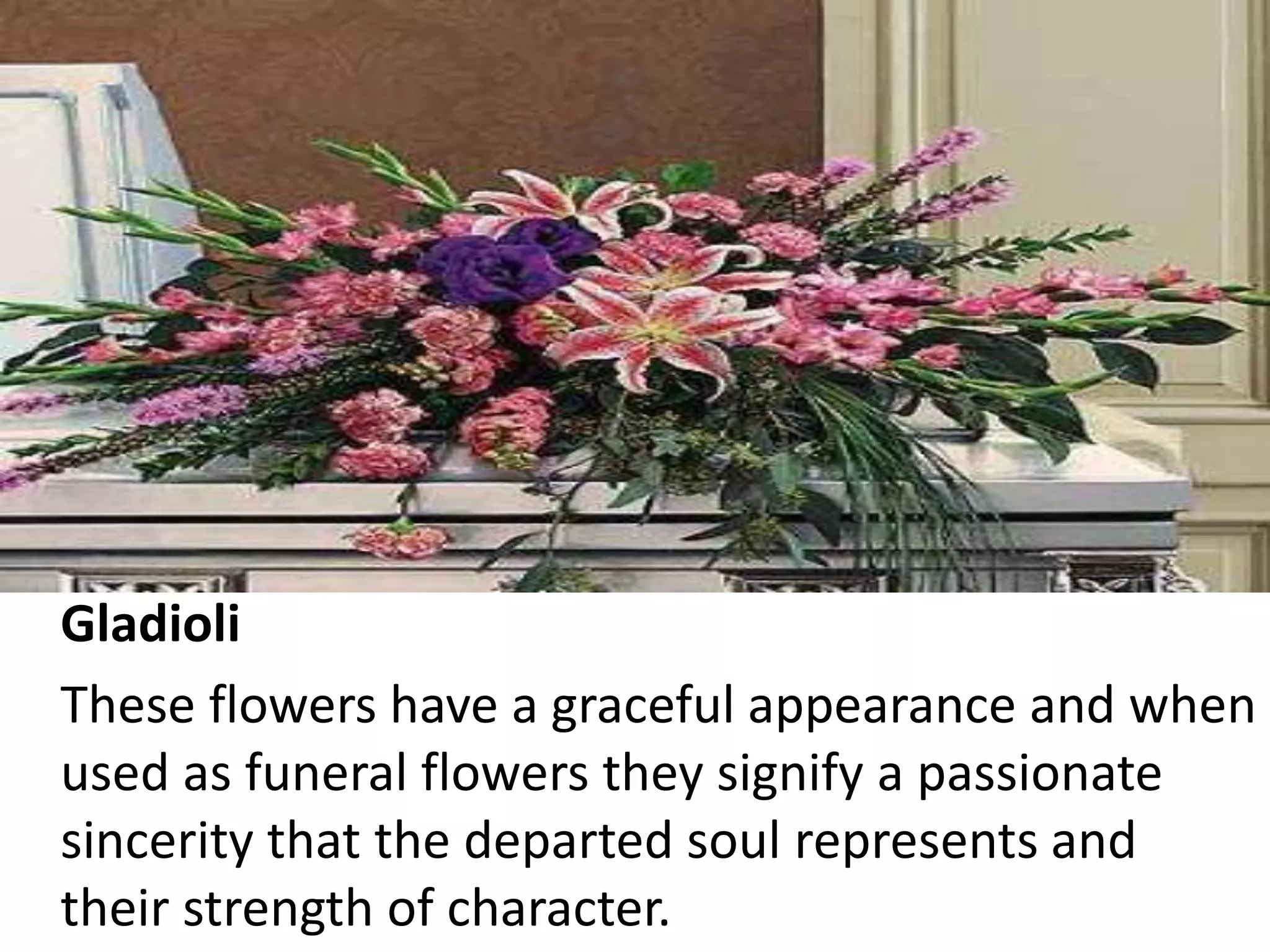 Funeral flowers—names and symbolism | PPTX