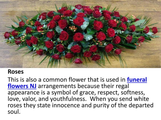 Funeral flowers—names and symbolism | PPT
