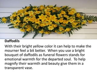 Funeral flowers—names and symbolism | PPTX