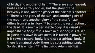 Funeral prep 1 Corinthians 15:35-49 | PPTX