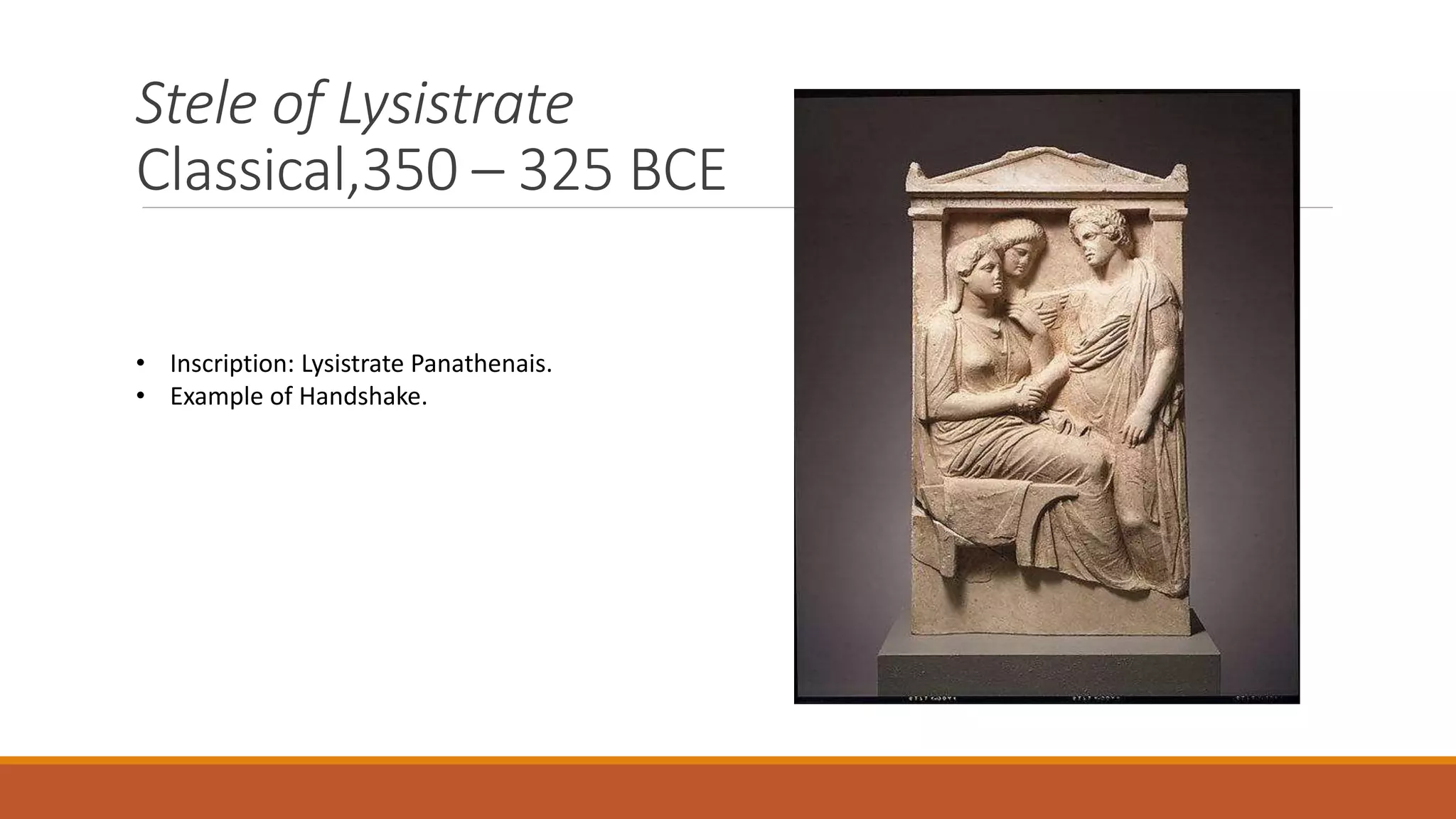 Ancient Greek Funerary Sculpture | PPTX