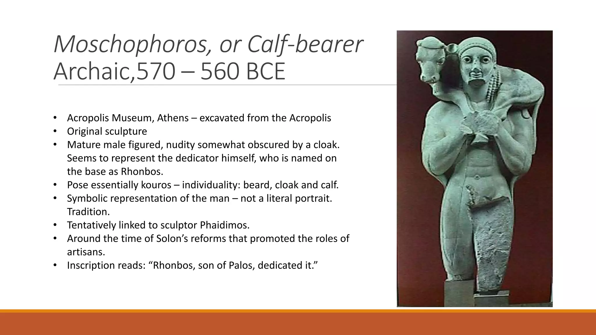 Ancient Greek Funerary Sculpture | PPTX