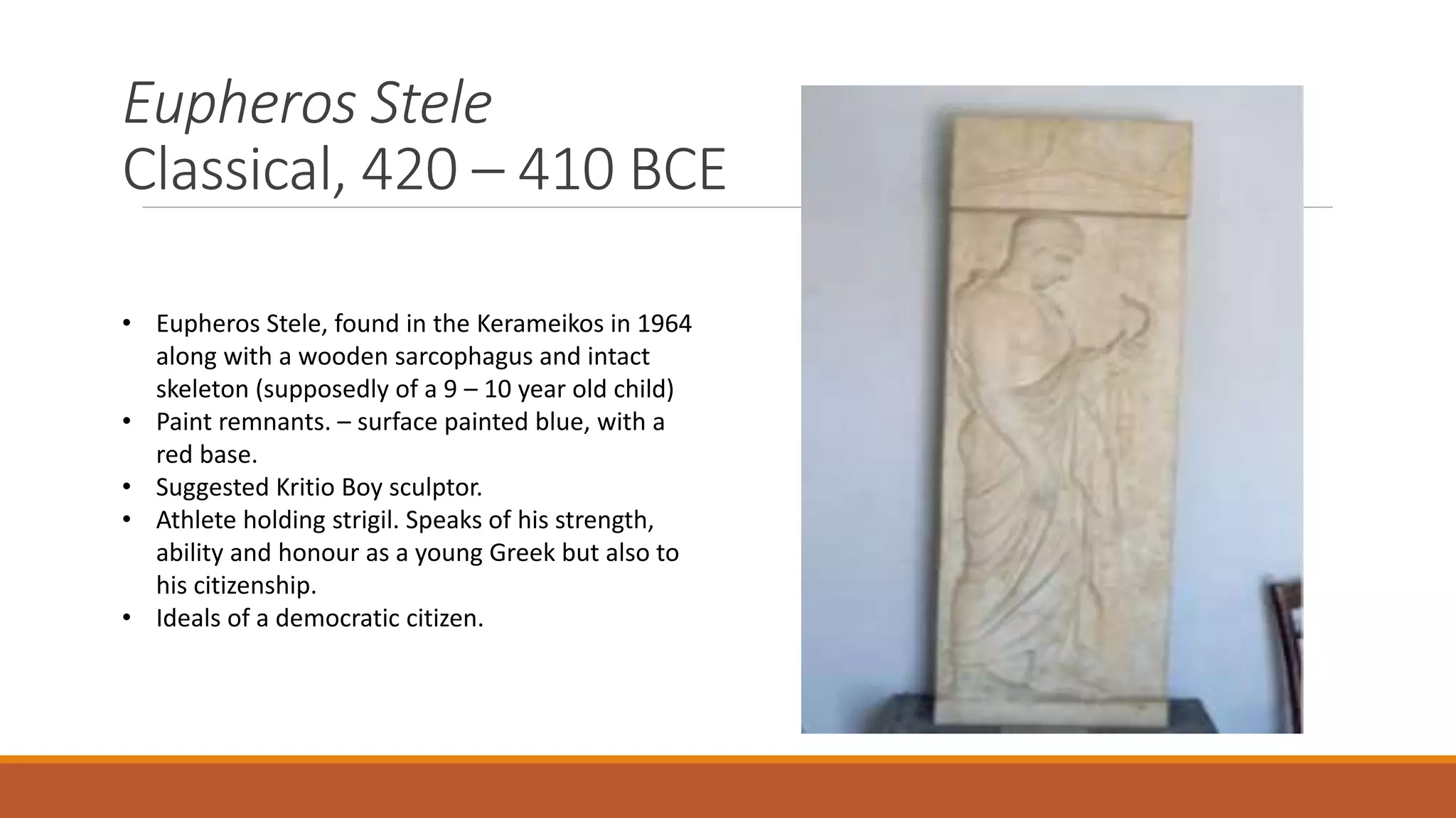 Ancient Greek Funerary Sculpture | PPTX