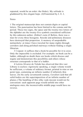 Funes, the MemoriousBy Jorge Luis BorgesI remember him (I .docx