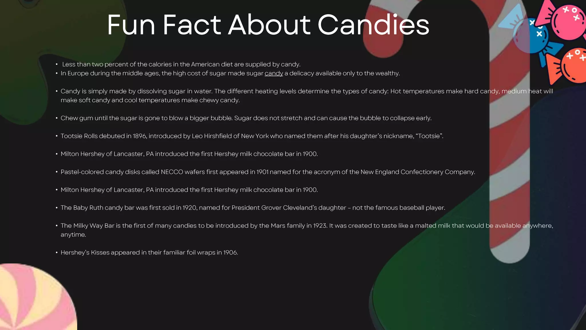 Fun fact about candies | PPTX