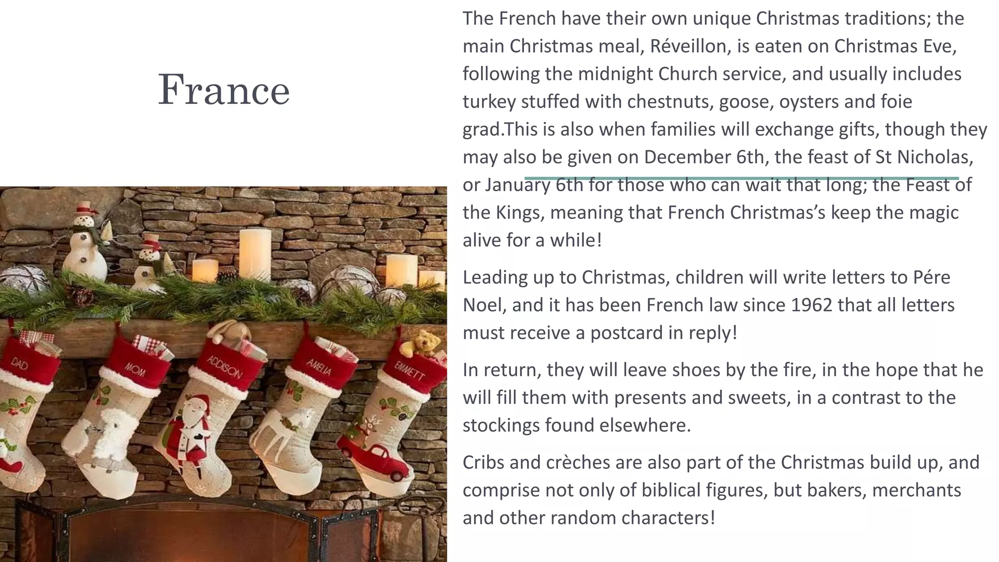 Fun facts about christmas in different countries | PPSX