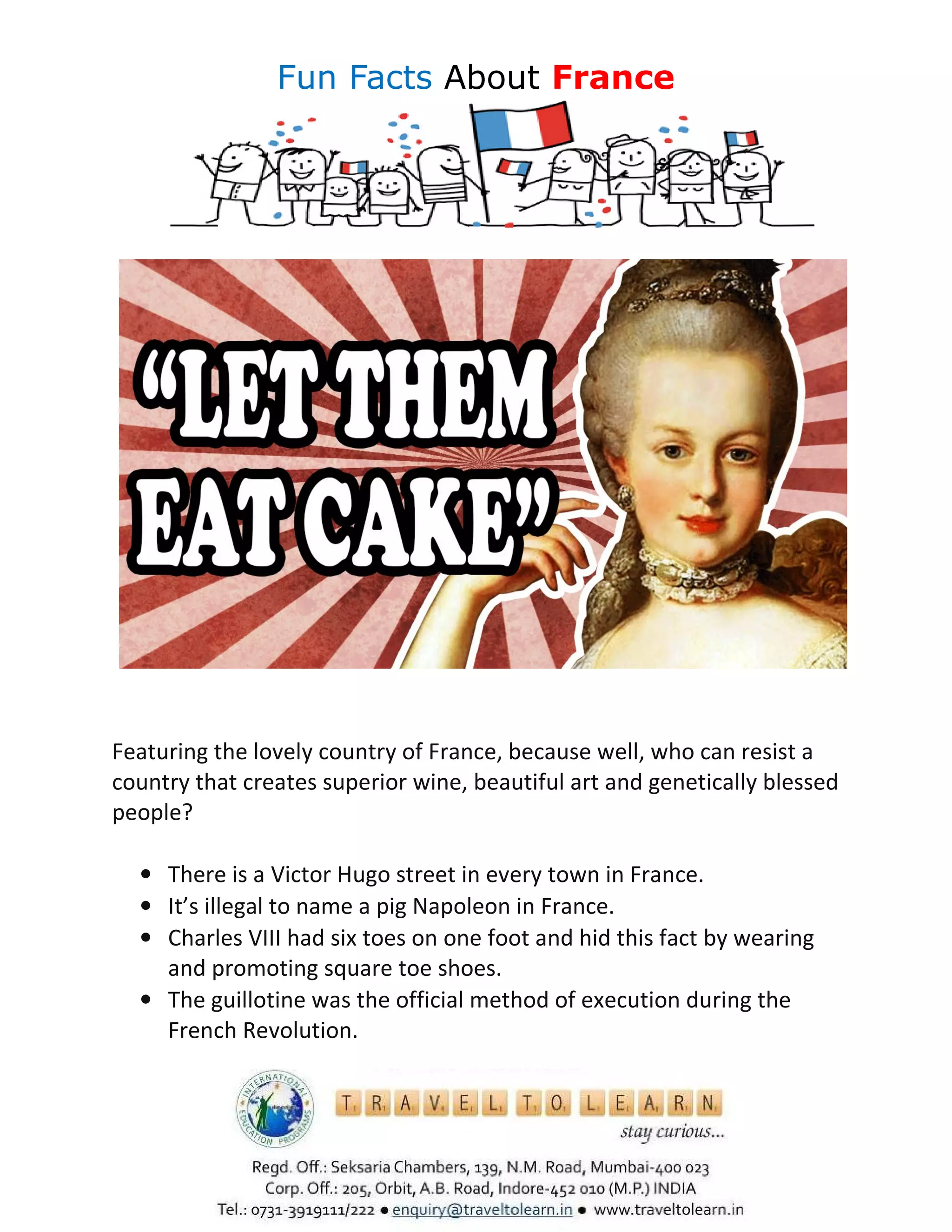 FUN FACTS ABOUT FRANCE | PDF