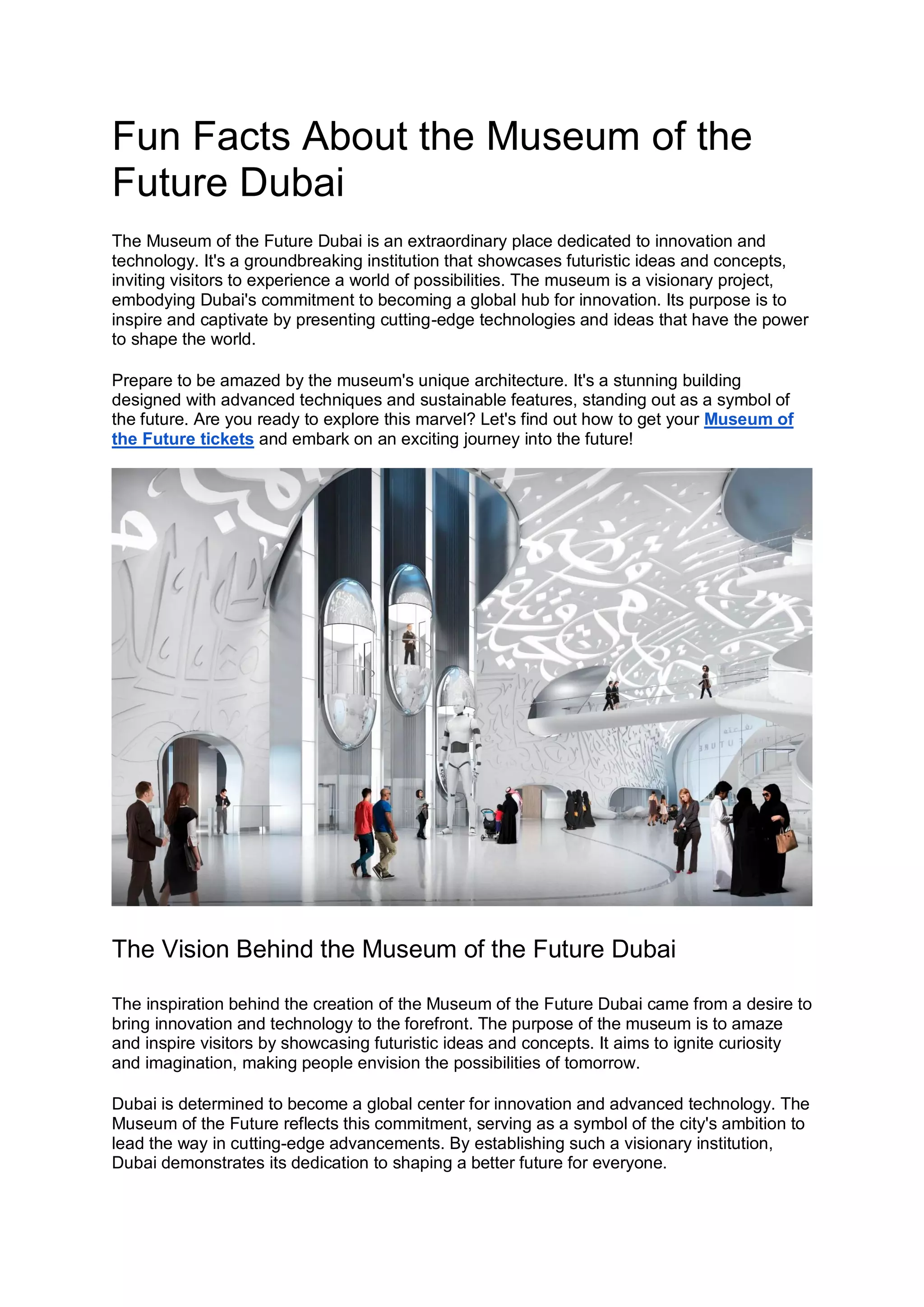 Fun Facts About the Museum of the Future Dubai..pdf