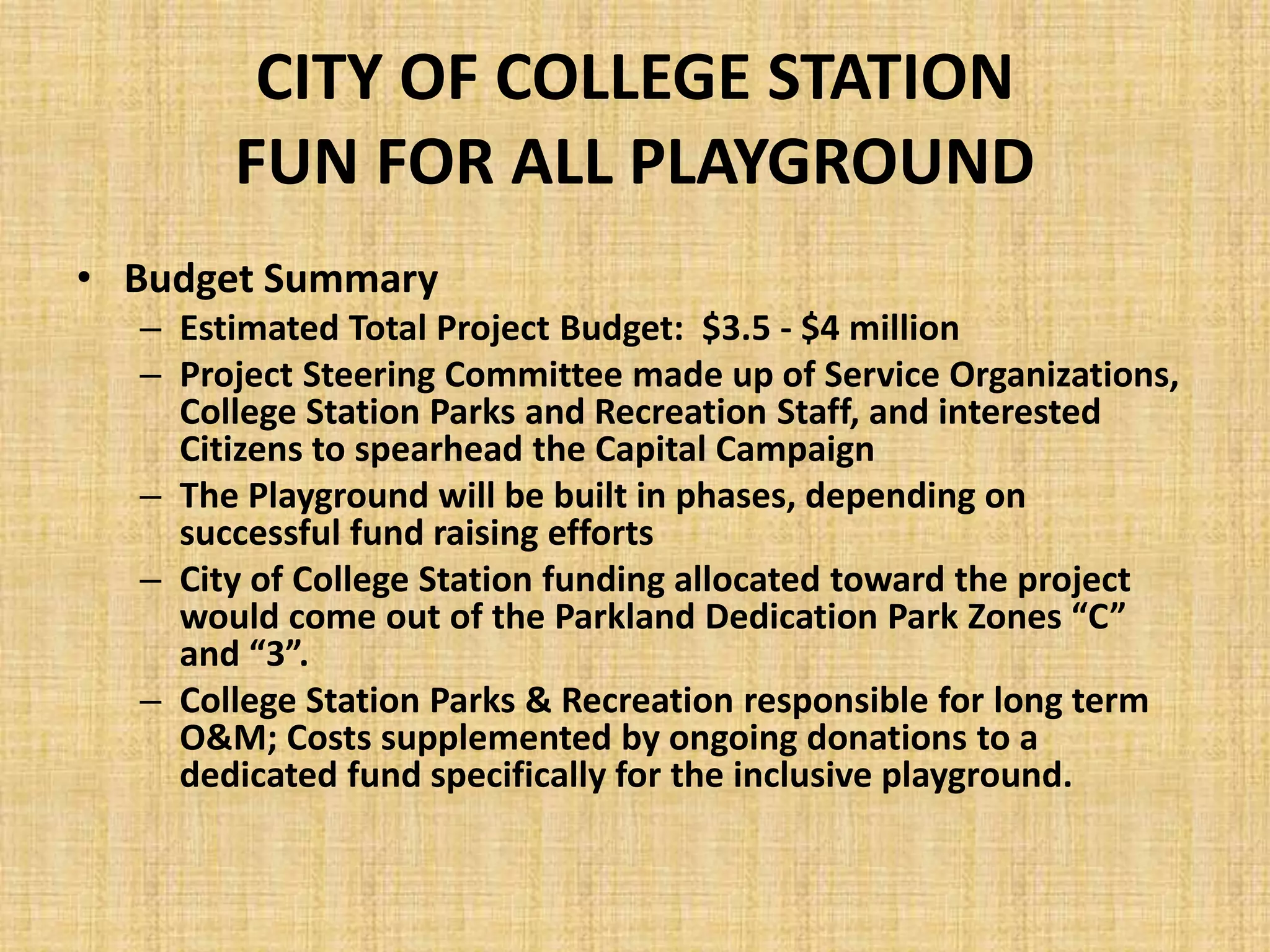 Fun for All Playground Update | PPTX