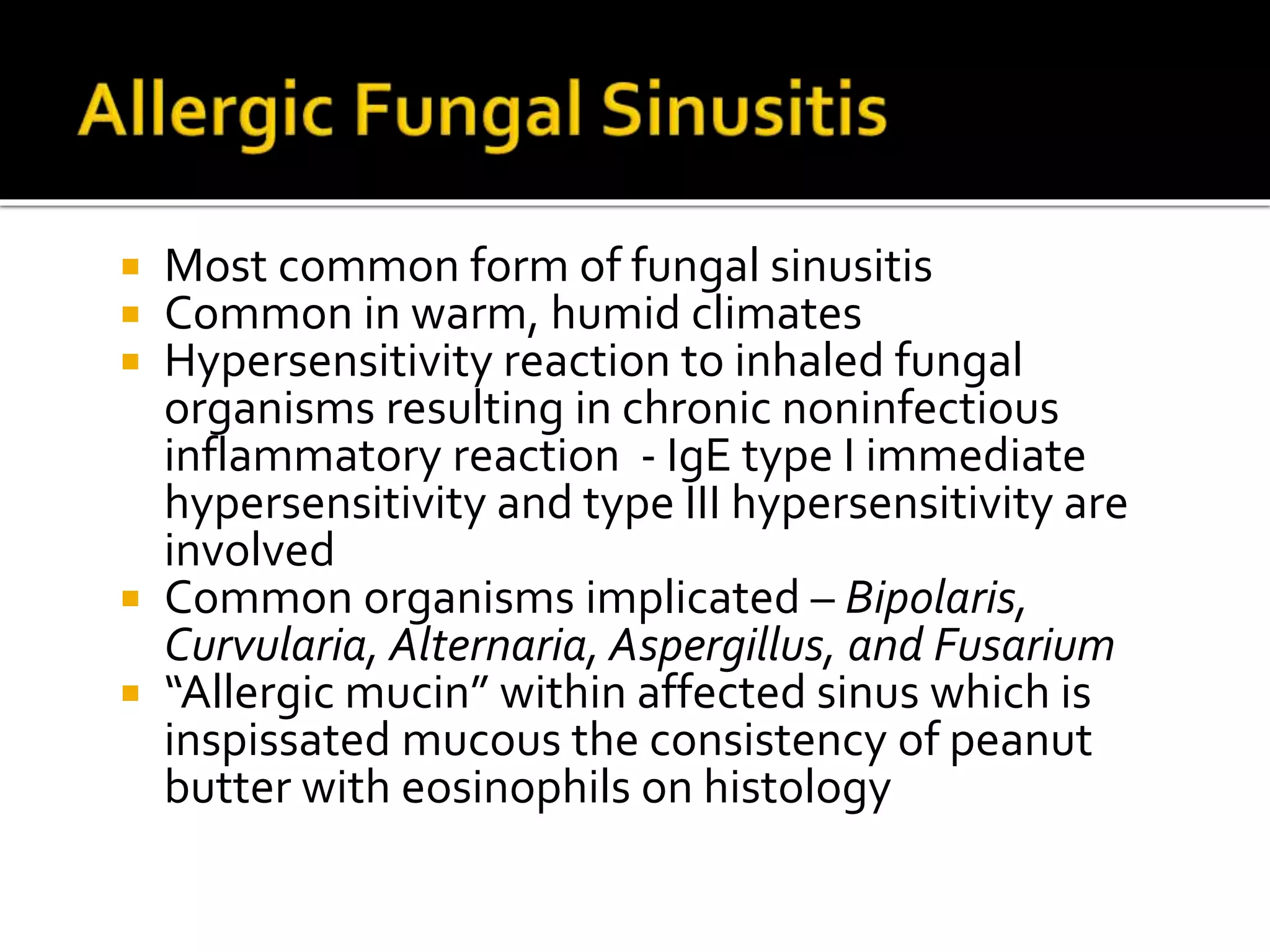Fungal sinusitis | PPTX