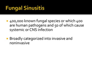 Fungal sinusitis | PPTX