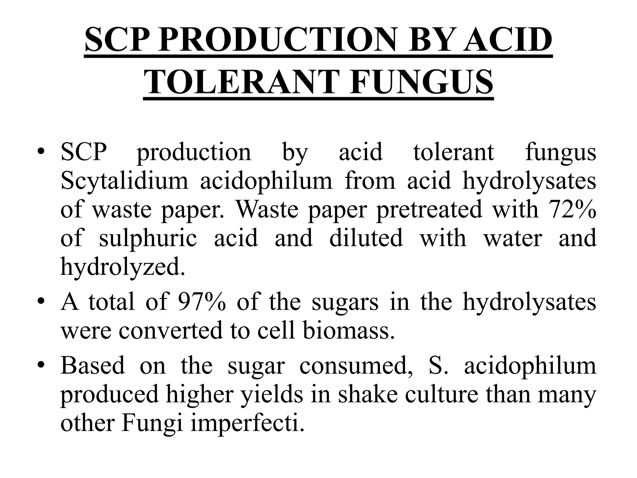 Fungal and yeast single cell protein | PPTX