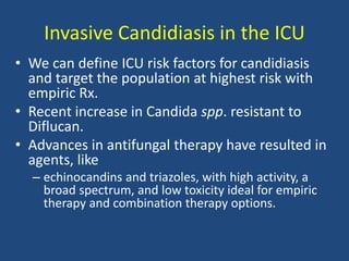 Fungal diseases intensivist should know | PPSX