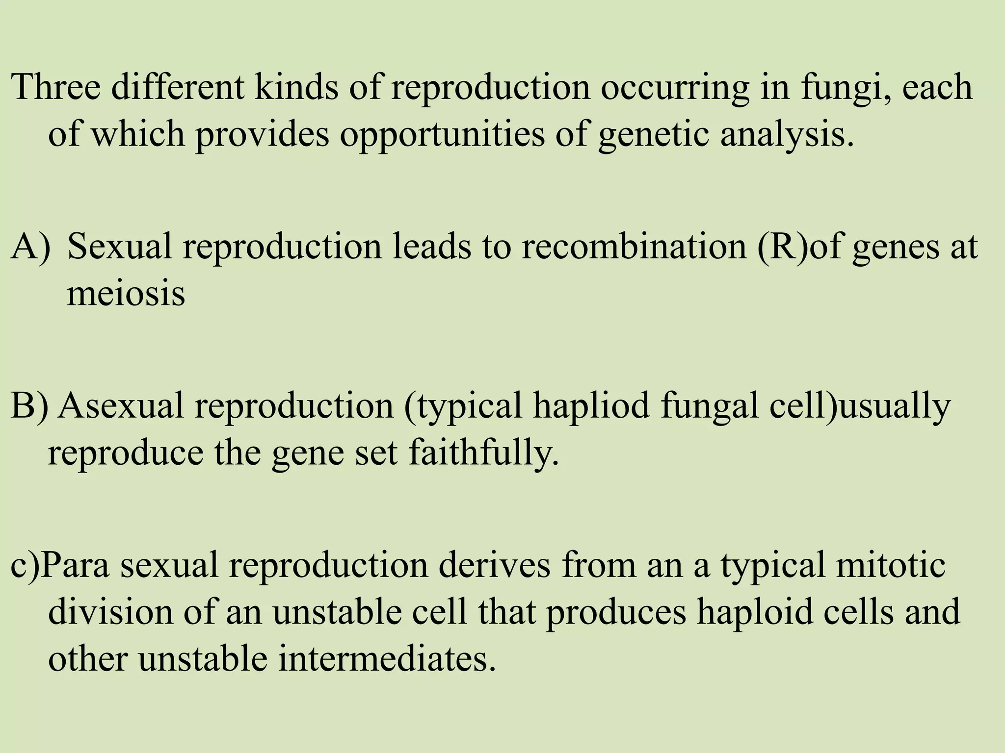 Fungal genetics | PPTX