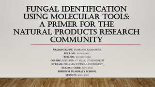 Fungal Identification Using Molecular Tools.pptx