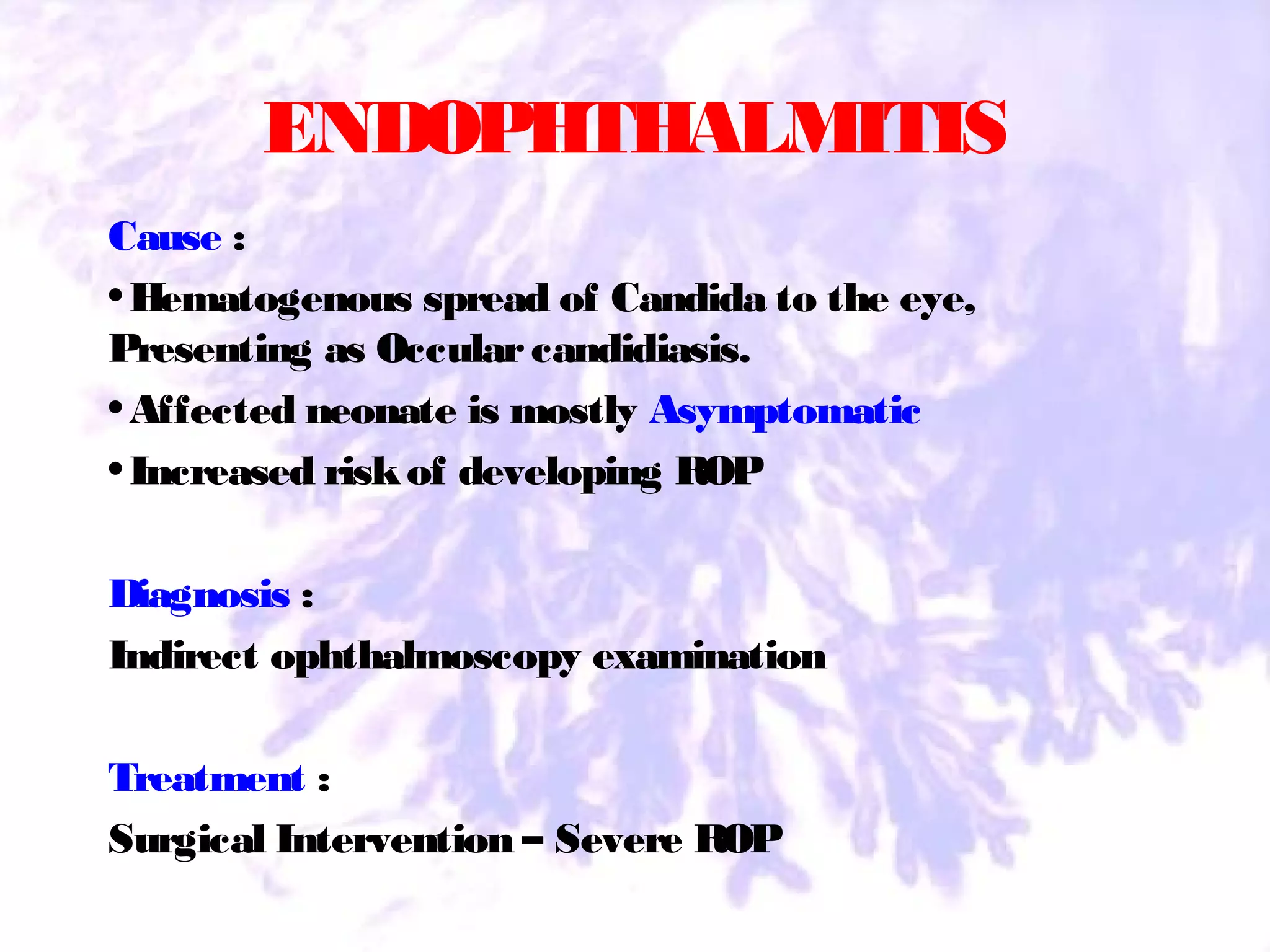 Fungal infection in Neonates | PPT