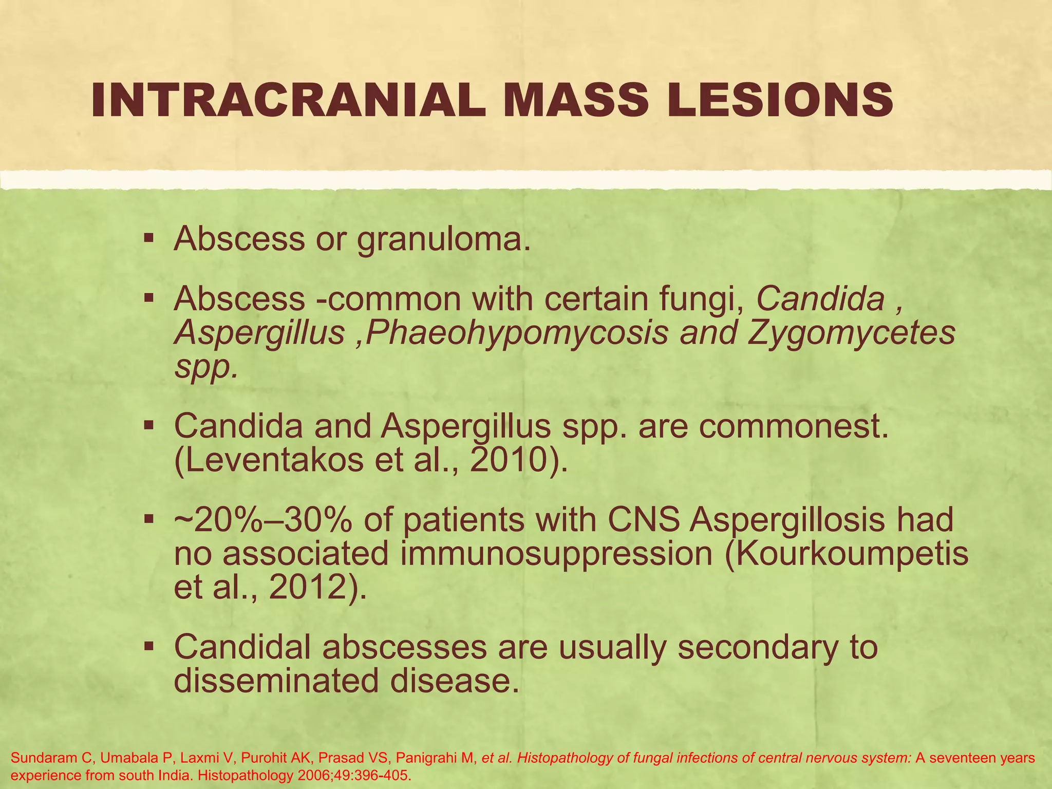Fungal infections of CNS | PPTX