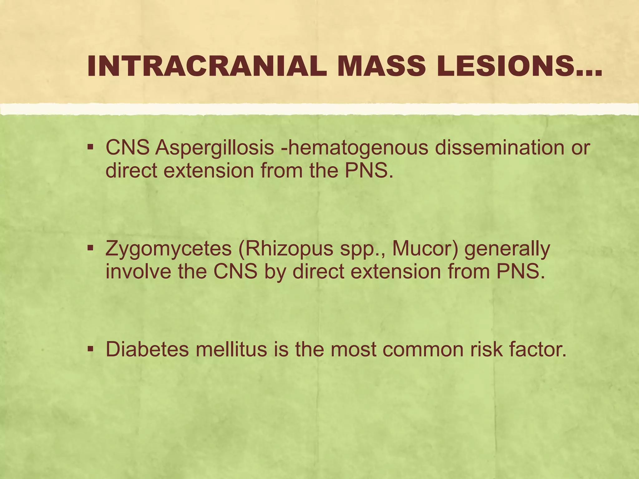 Fungal infections of CNS | PPTX
