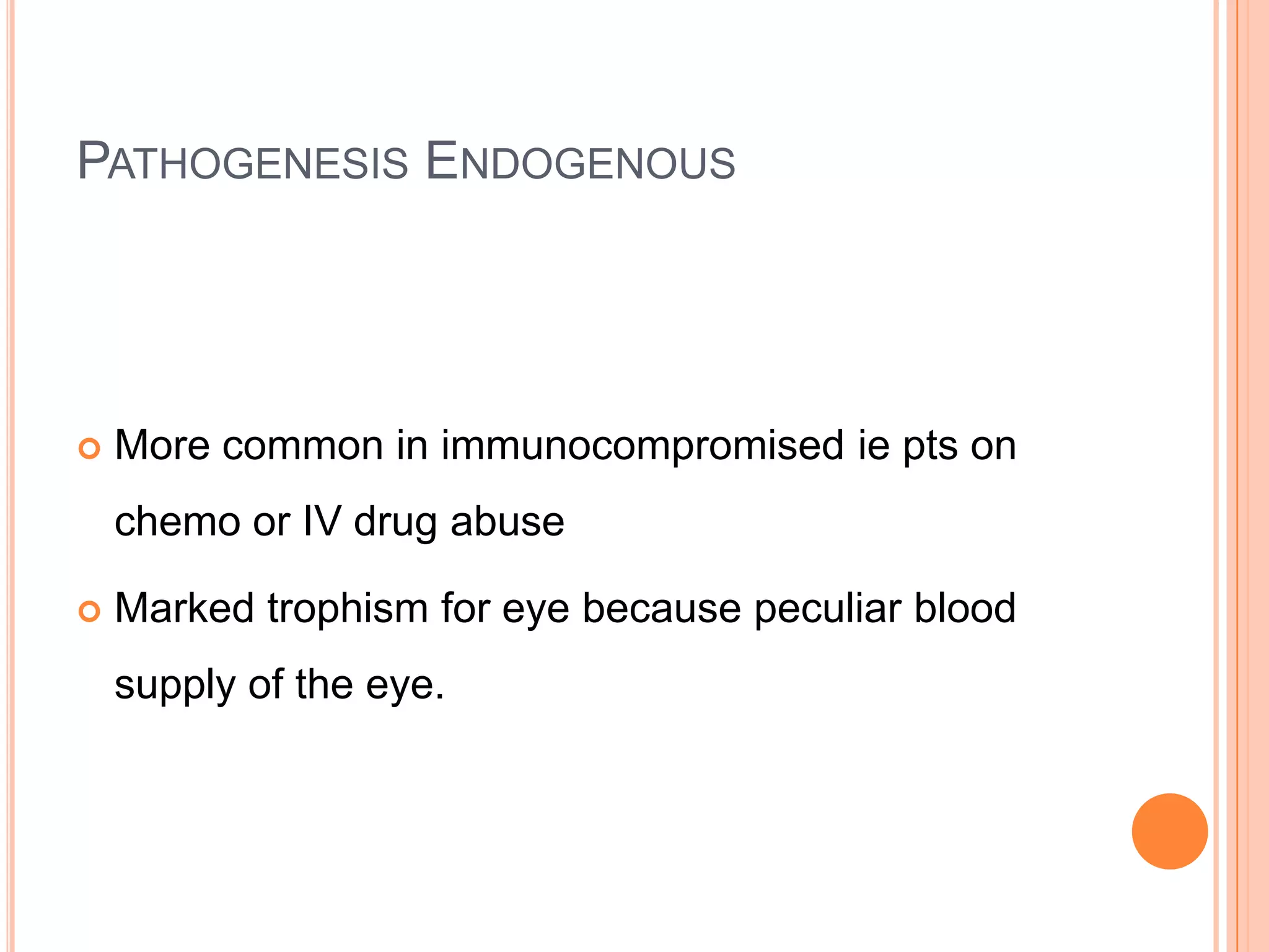Fungal infections of the eye | PPTX
