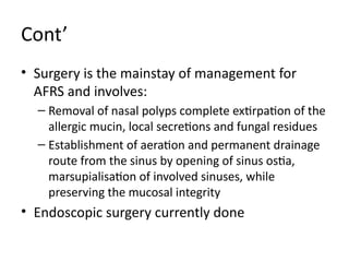 Fungal Infections of the Nose and Paranasal Sinuses.pptx