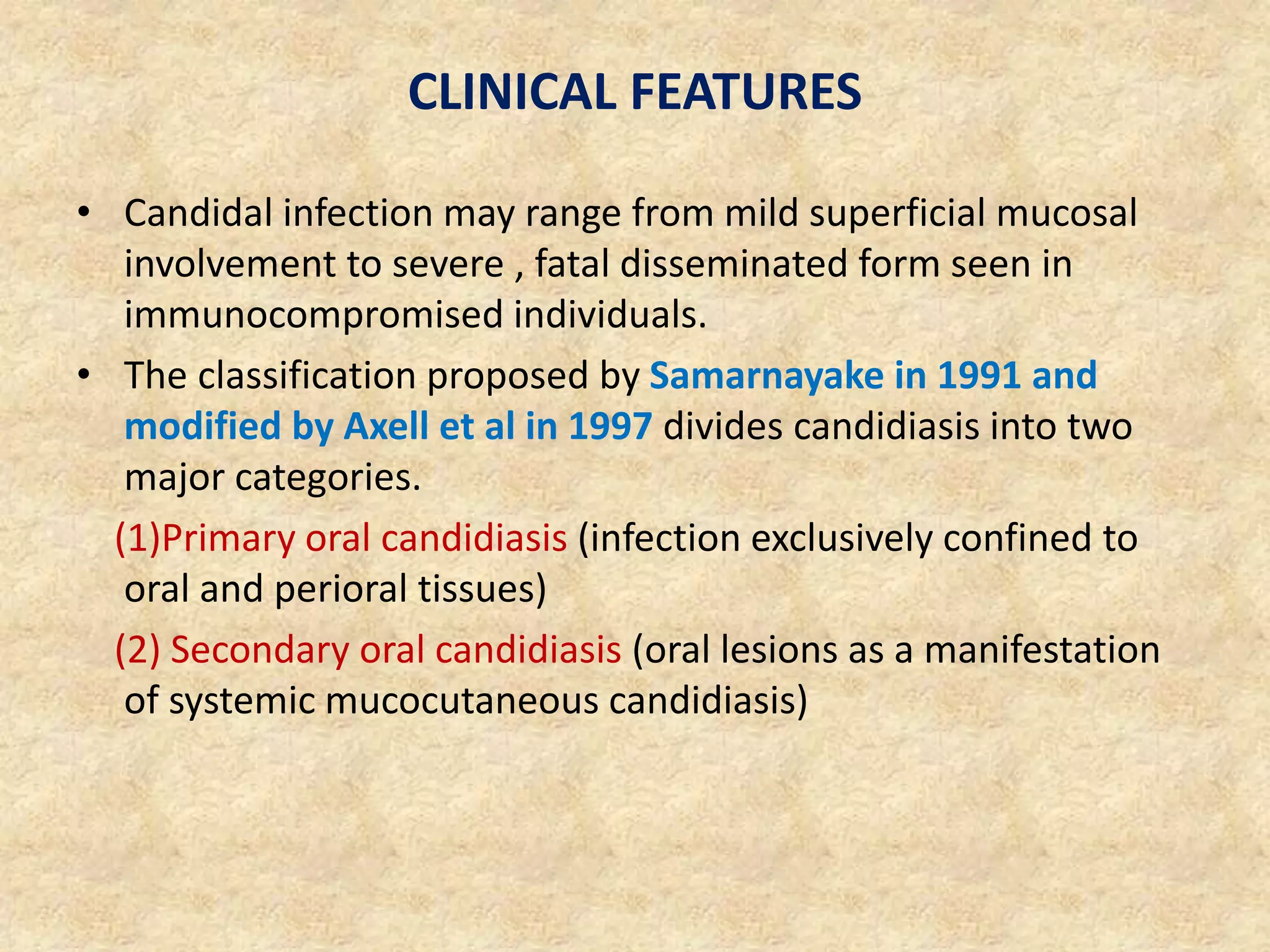 Fungal infections of the oral cavity | PPTX