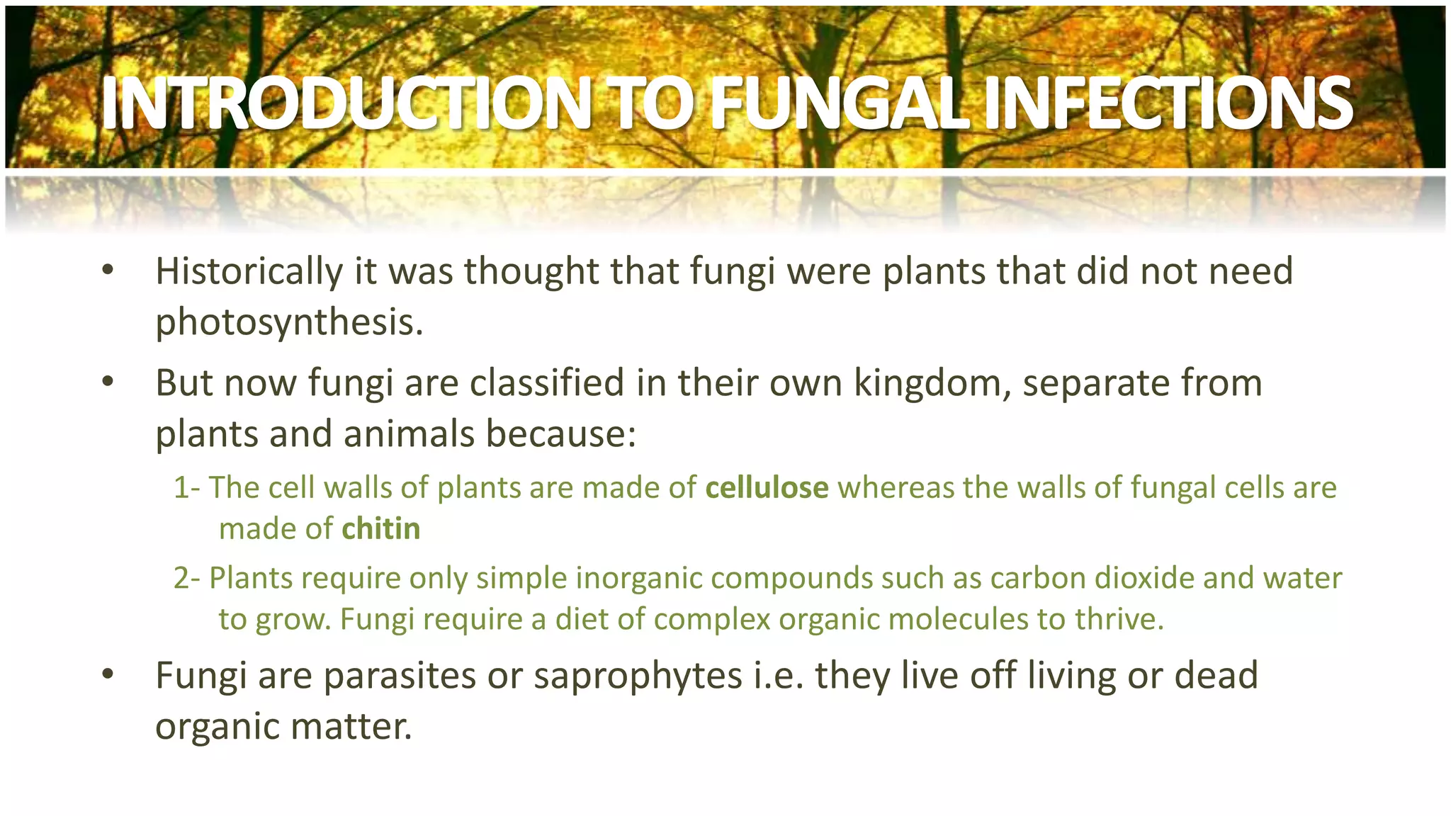 Fungal infections part I | PPTX