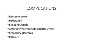 Fungal keratitis - Investigations and management | PPTX