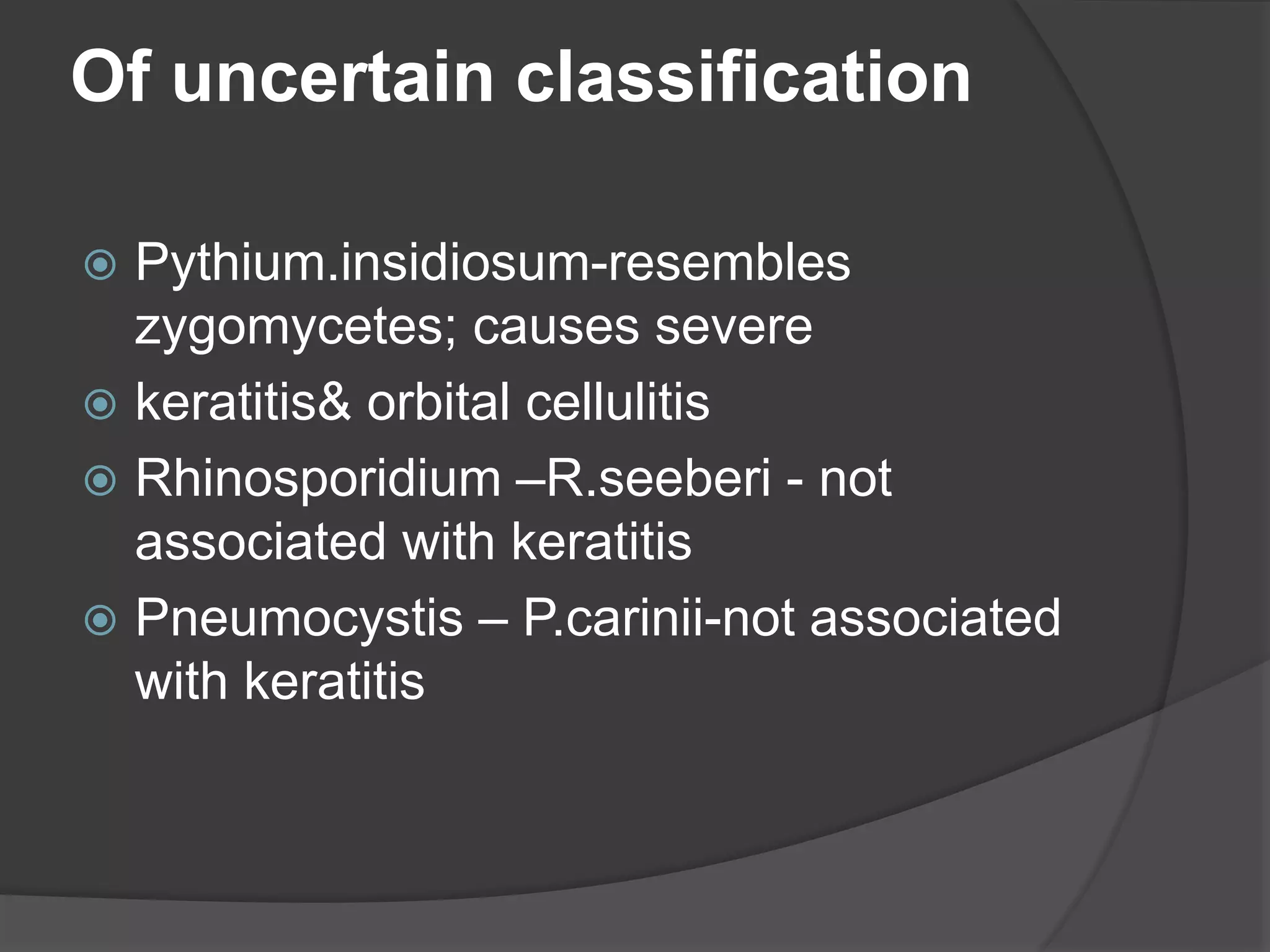 Fungal lesions of the eye | PPTX