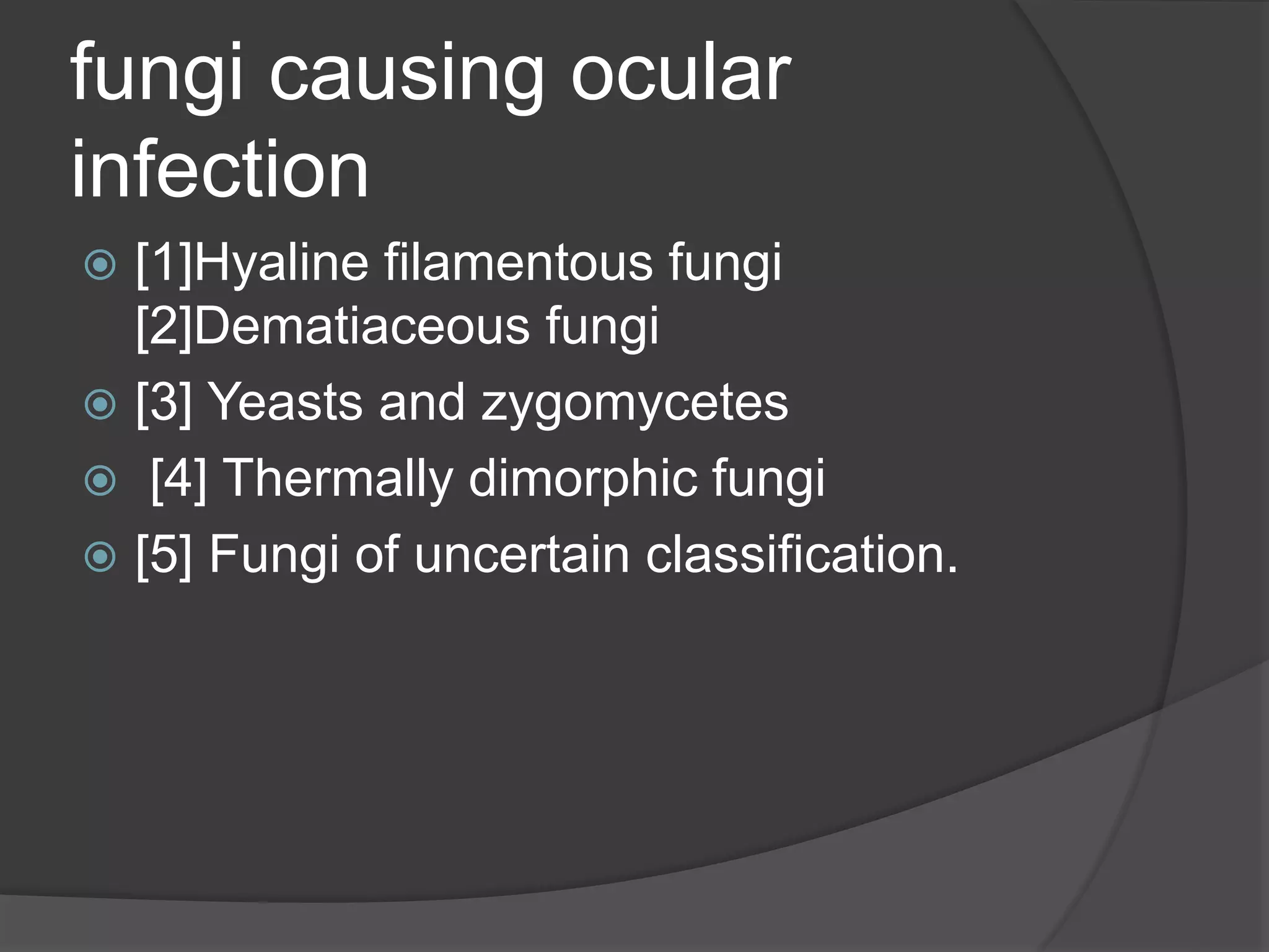 Fungal lesions of the eye | PPTX