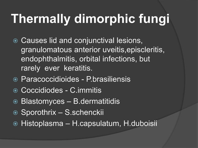 Fungal lesions of the eye | PPTX