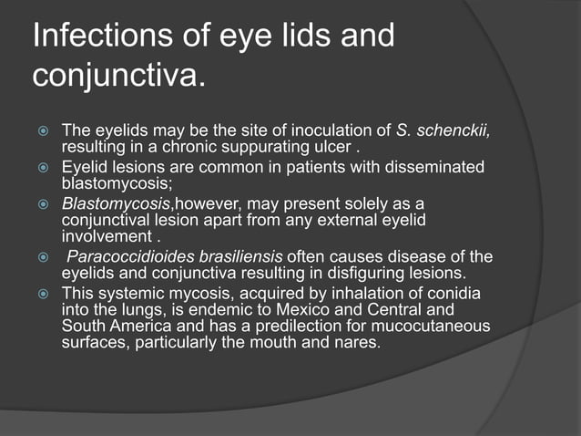 Fungal lesions of the eye | PPTX