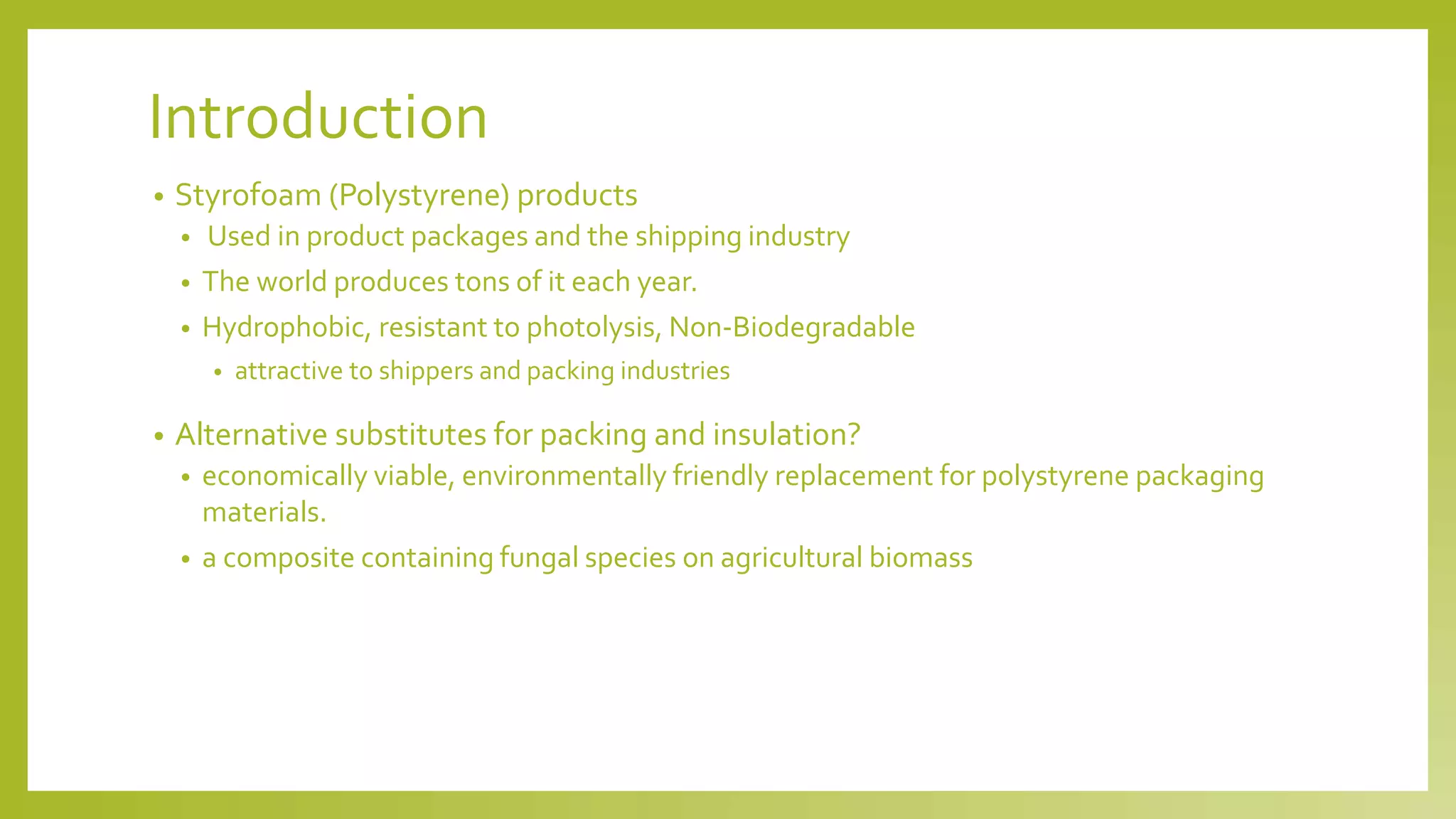 Fungal mycelium and cotton plant materials in the manifacture of ...