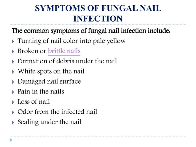 Fungal Nail Infection: causes, symptoms, diagnosis and treatment | PPTX