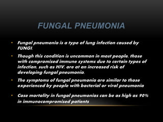 Fungal pneumonia | PPTX