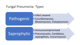 Fungal Pneumonia in children rare casepptx | PPTX