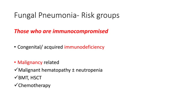 Fungal Pneumonia in children rare casepptx | PPT