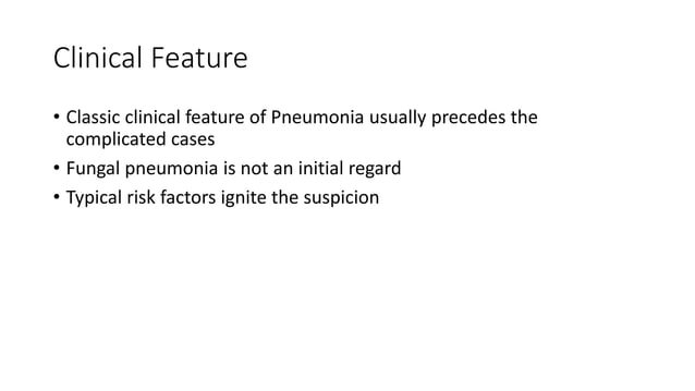 Fungal Pneumonia in children rare casepptx | PPT