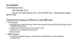 FUNGAL RHINOSINUSITIS - invasive fungal sinusitis.pptx