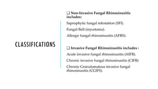 Fungal rhinosinusitis update and epos 2020 | PPTX