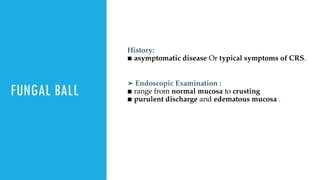 Fungal rhinosinusitis update and epos 2020 | PPTX